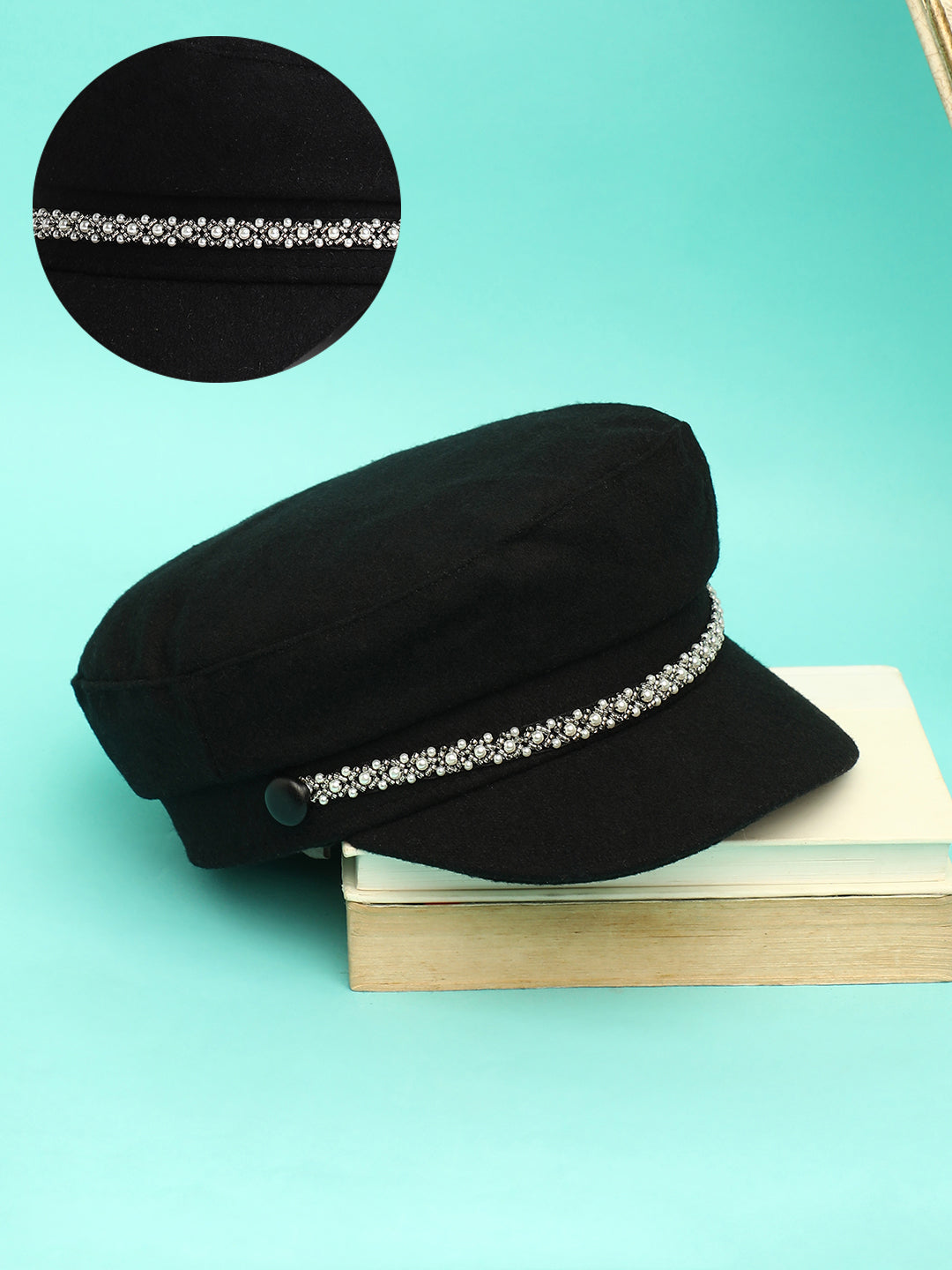 Haute Sauce Women's Embellish-Lined Breton Cap For Outdoor Everyday ...
